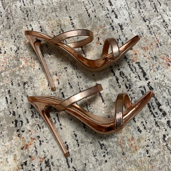 Shoes | Rose Gold Copper Heels | Poshmark